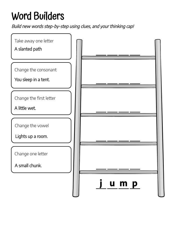 Word Ladder Worksheets Generator – Word Ladder Worksheets Generator