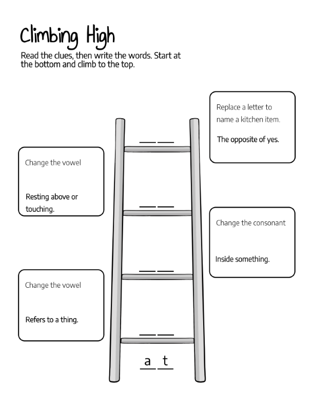 Word Ladder Worksheets Generator – Word Ladder Worksheets Generator