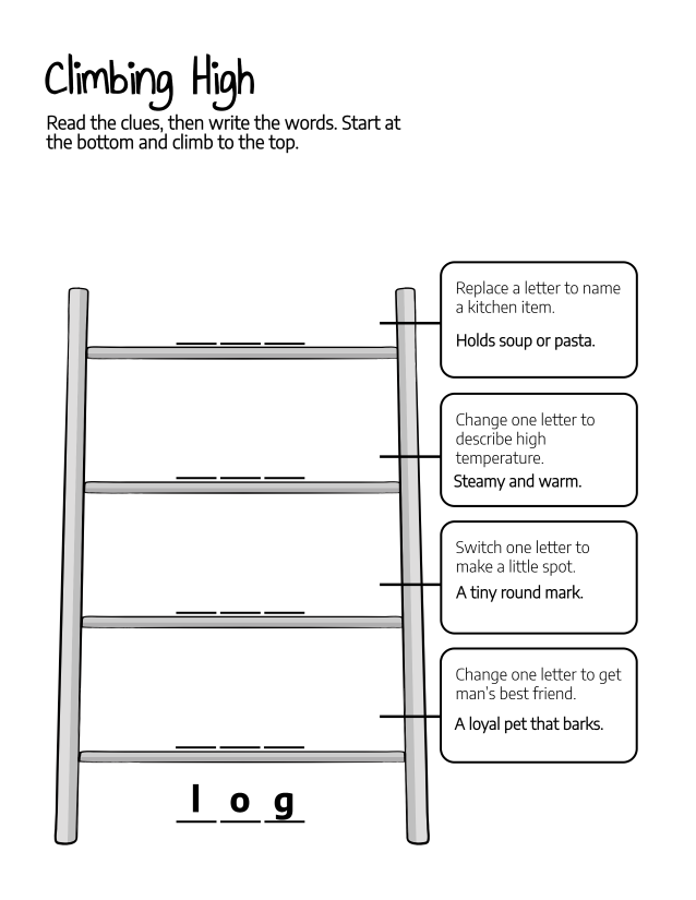 Word Ladder Worksheets Generator – Word Ladder Worksheets Generator