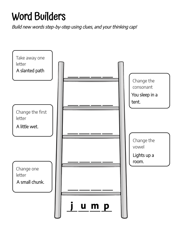Word Ladder Worksheets Generator – Word Ladder Worksheets Generator