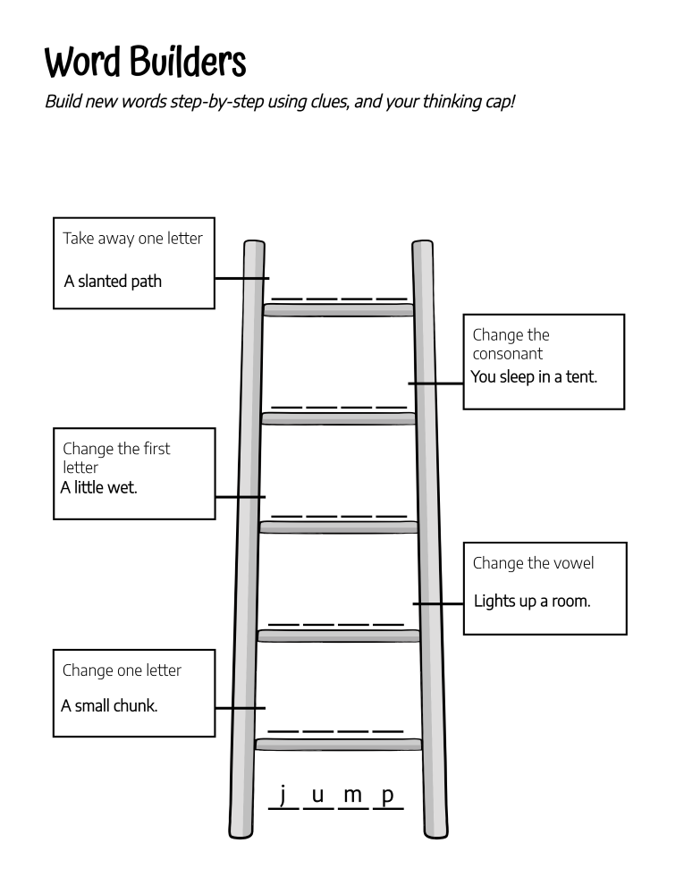 Word Ladder Worksheets Generator – Word Ladder Worksheets Generator