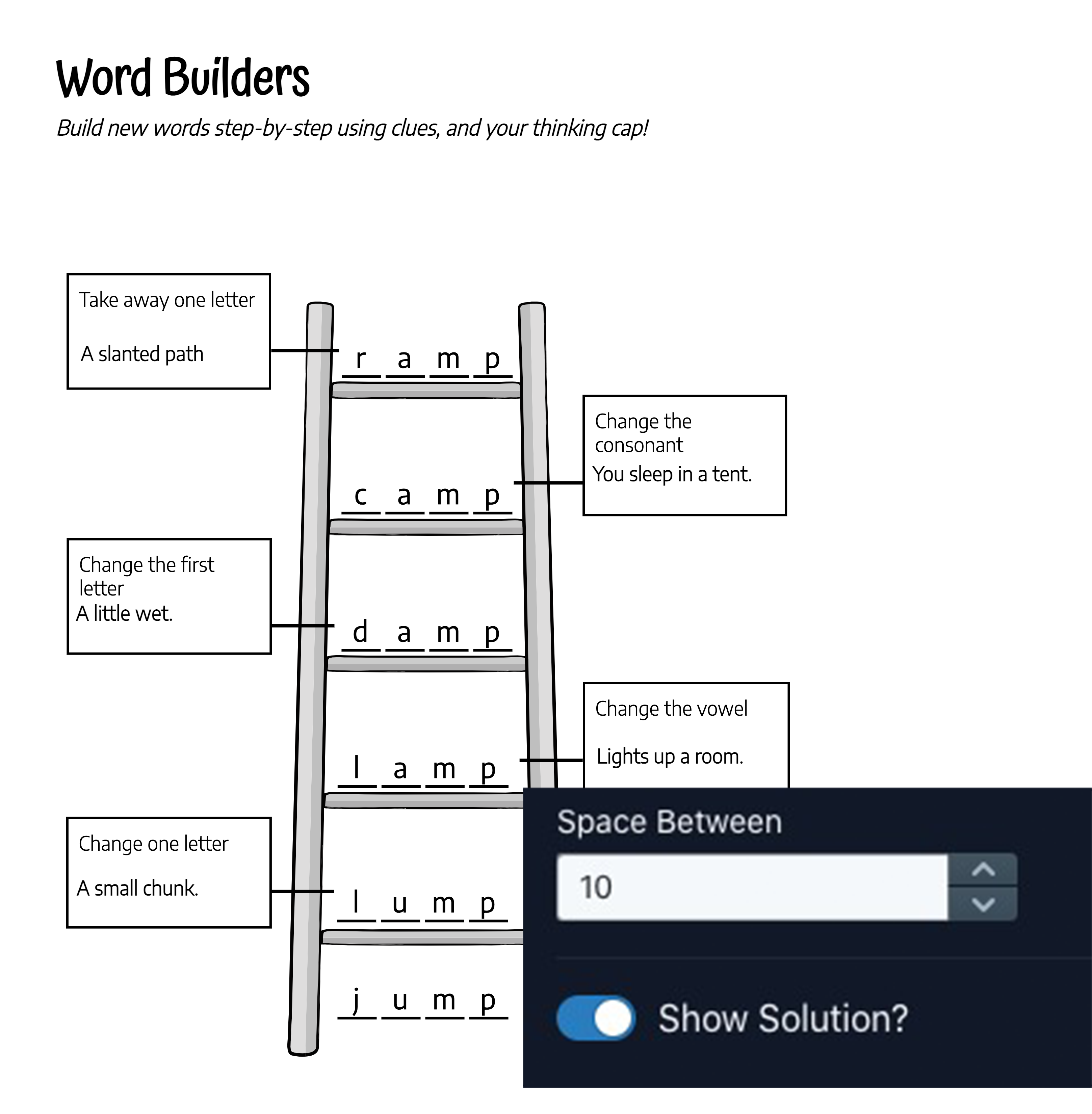 Word Ladder Worksheets Generator – Word Ladder Worksheets Generator