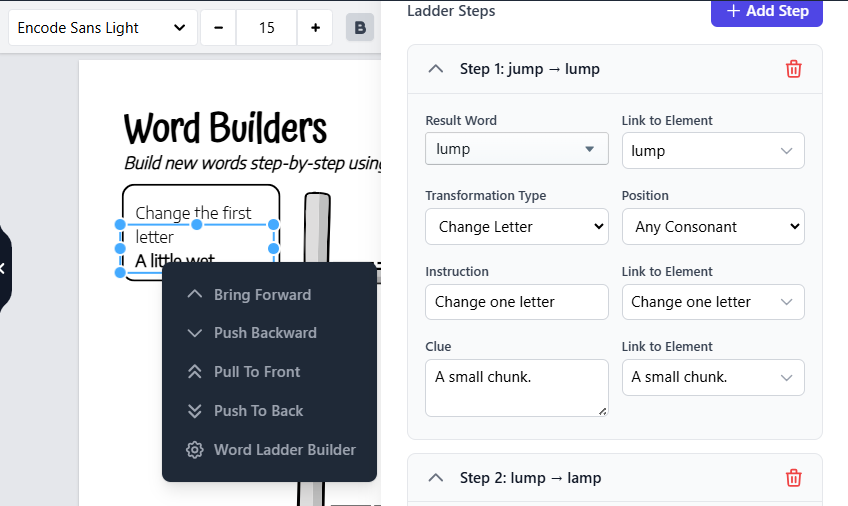 Word Ladder Worksheets Generator – Word Ladder Worksheets Generator